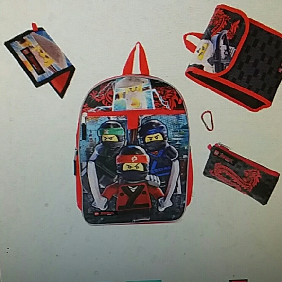 Lego | Other | Ninjago 5 Piece Backpack Set | Poshmark